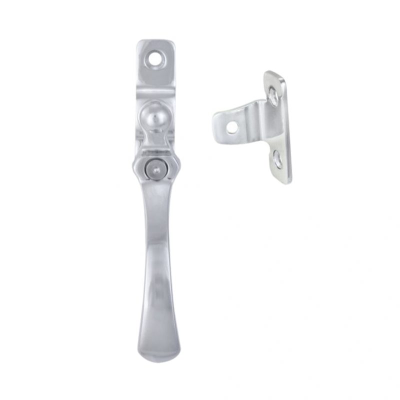 Wedge Pattern Casement Window Fasteners, Polished Chrome - Ironmongery ...